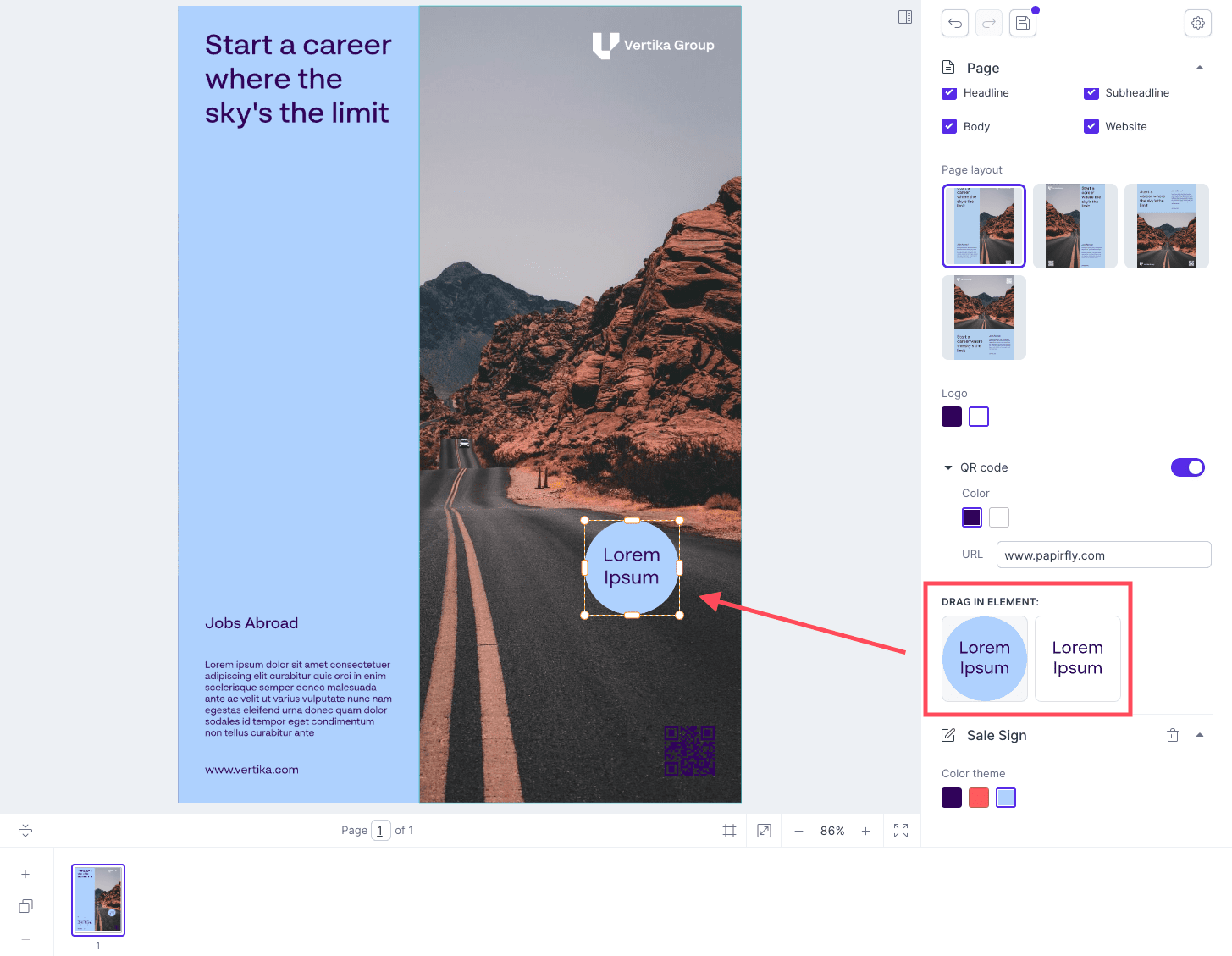 Adding elements - Papirfly Adding elements - Papirfly