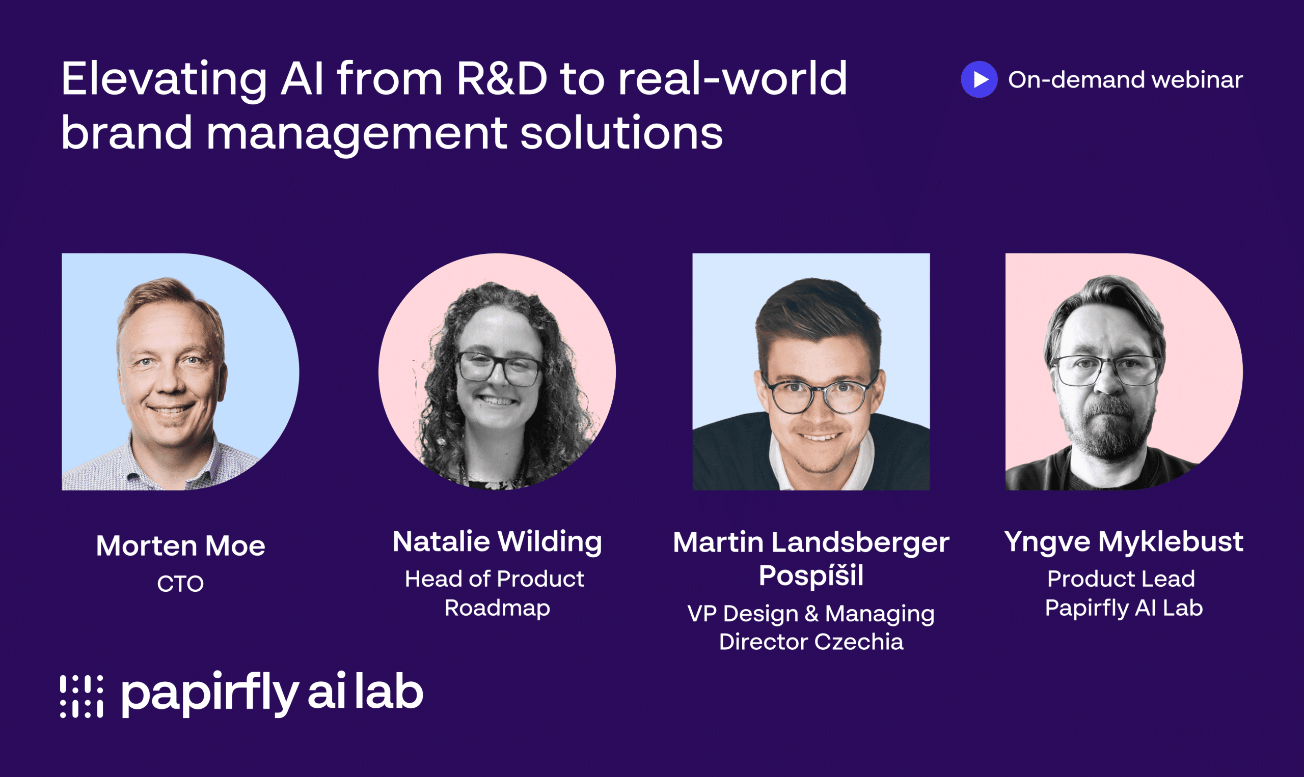 On-demand webinar - Elevating AI from R&D to real-word brand management solutions - registration ...